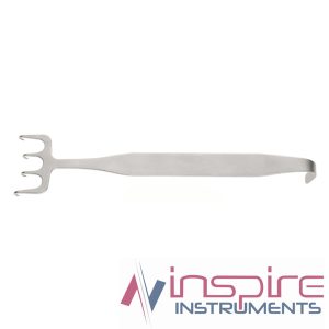 Freer Double Hook, 15cm, Sharp, 3mm Wide - Inspire Instruments